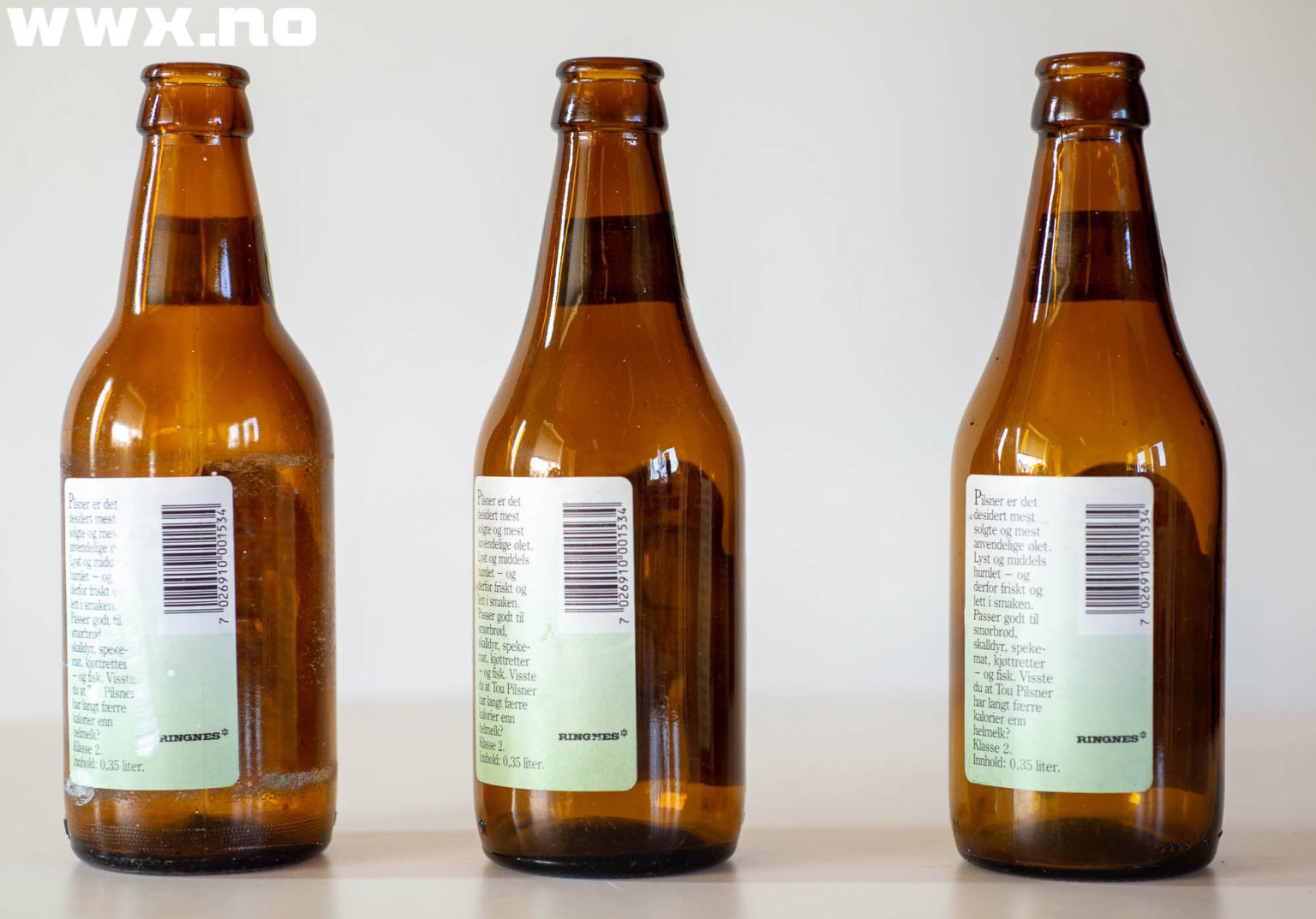 Glassflasker: Tou pils, 3 stk – Bruktbua